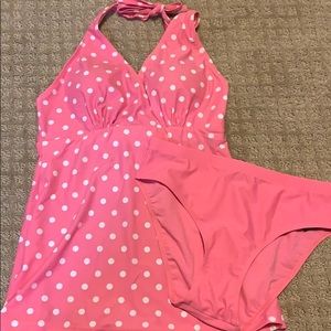 Dynabelly | Swim | Zulily Maternity Bathing Suit Pink Polka Dots New ...